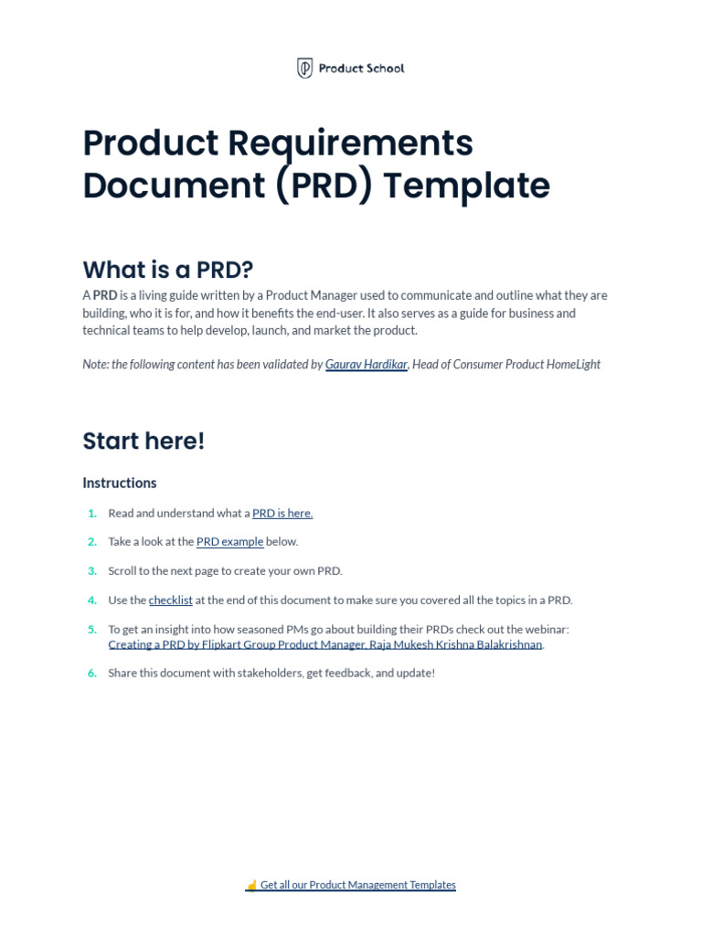 Template - Product Requirements Document (PRD) | PDF | Ios | Mobile App