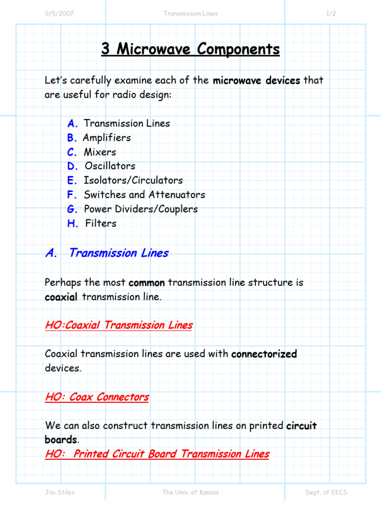 section_3A_Transmission_Lines_package | PDF | Transmission Line ...