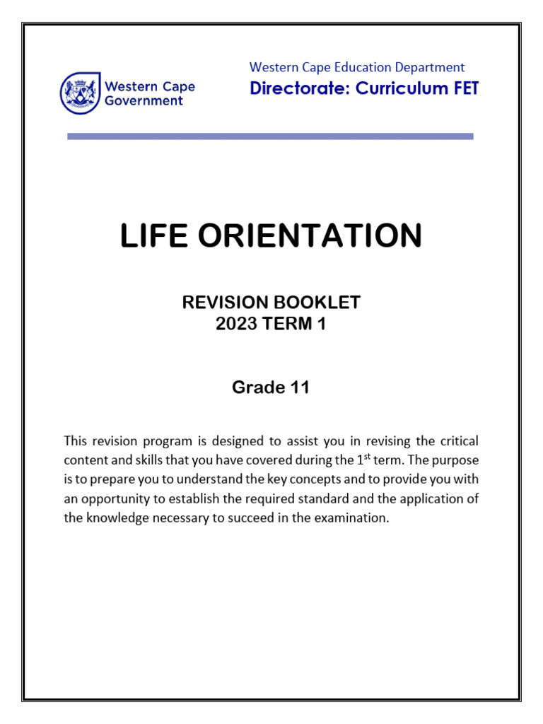 LO Grade 11 Revision Booklet Term 1 - 2023 | Download Free PDF ...