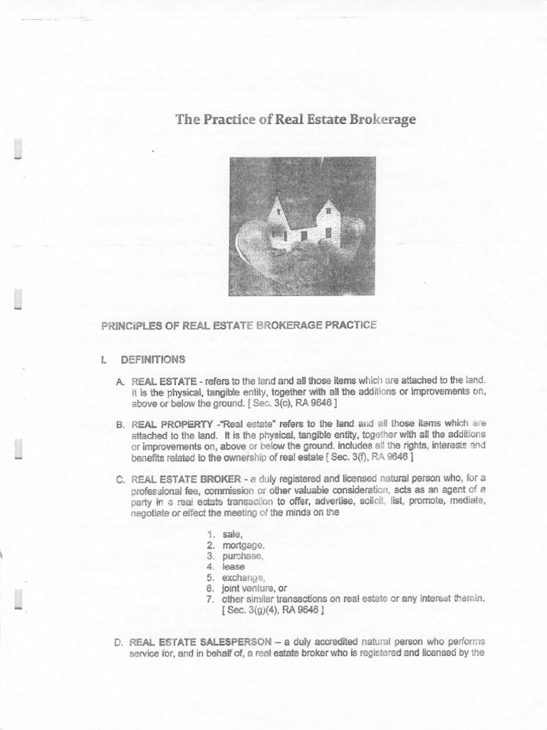 M09 - Brokerage Real Estate Practice | PDF
