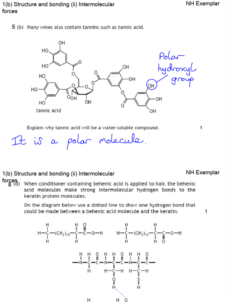 Structure and Bonding (Ii) Intermolecular Forces | PDF | Chemical ...