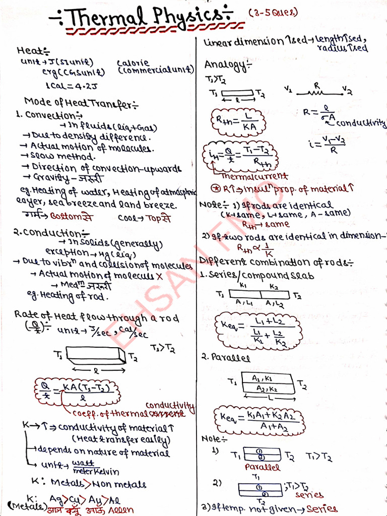 Thermal Physics Mew | PDF