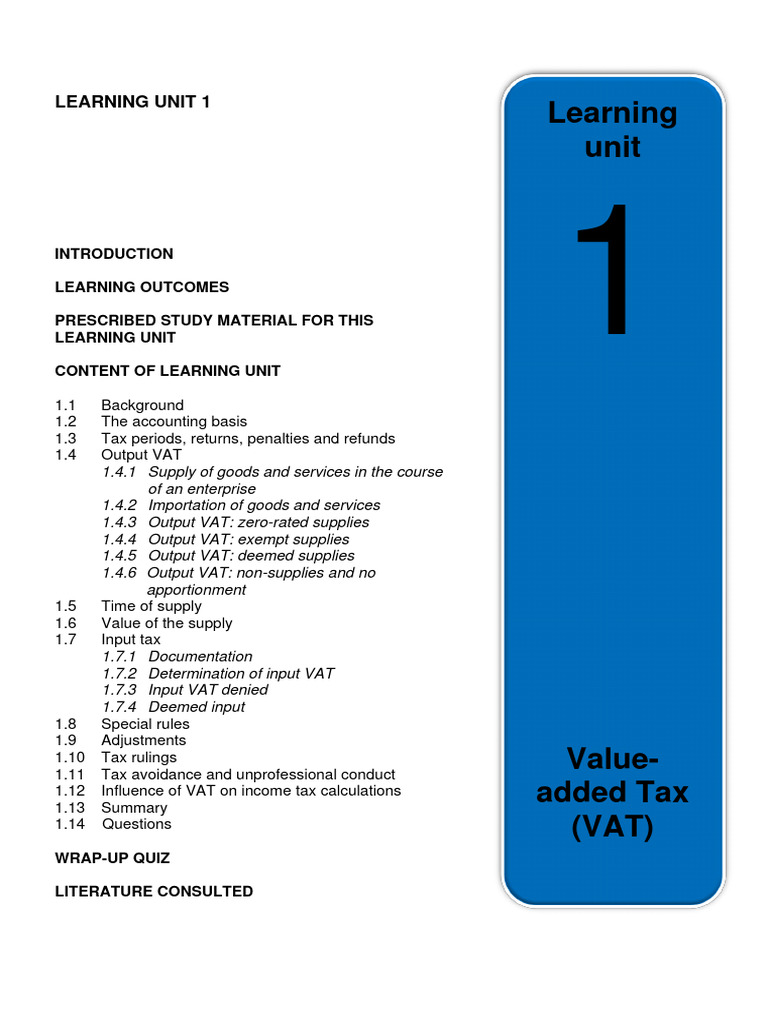 Understanding VAT: Claims and Calculations | PDF | Value Added Tax | Taxes