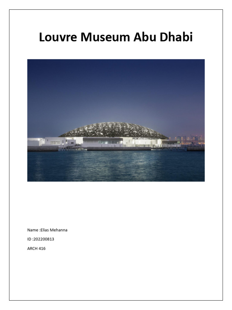 Louvre Abu Dhabi | PDF | Deep Foundation | Foundation (Engineering)