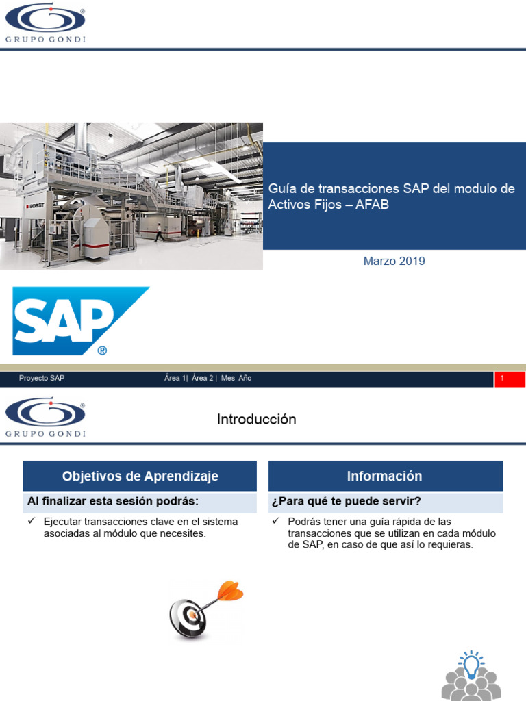 Guía SAP AFAB: Amortización Activos Fijos | PDF | Informática