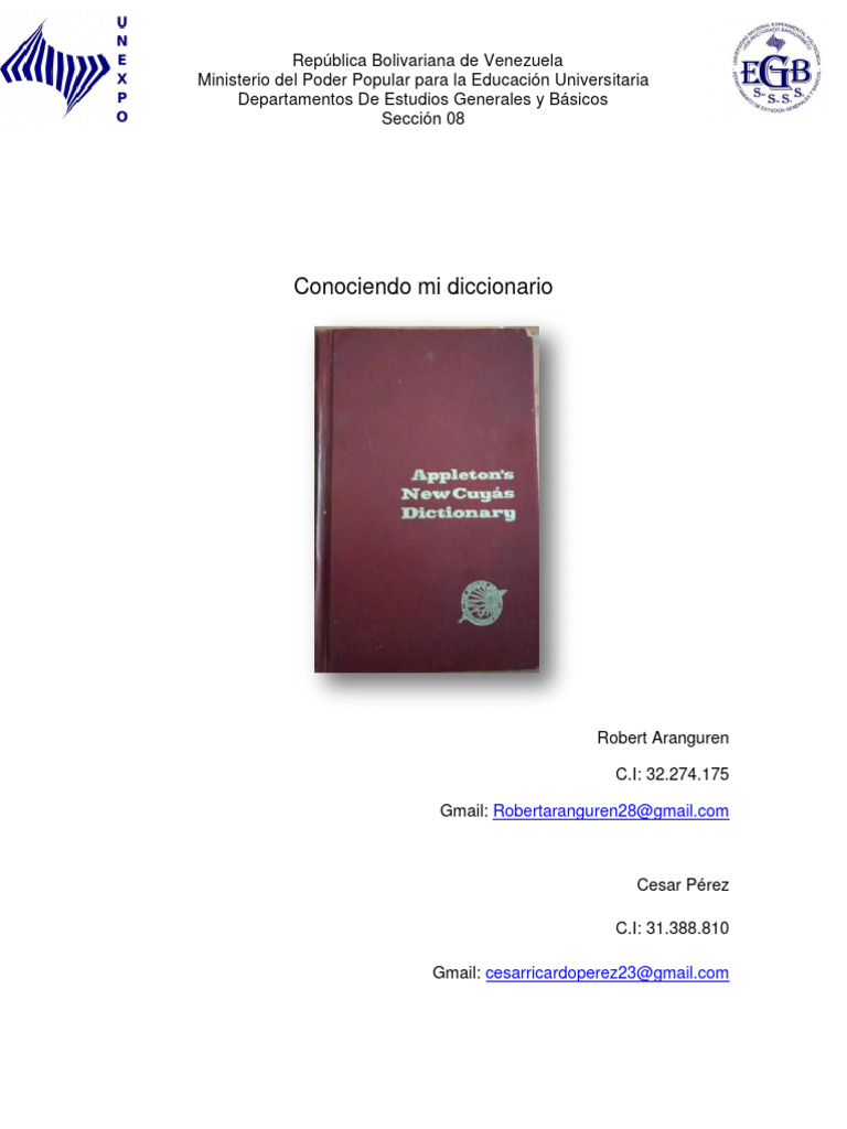 Mi Diccionario Ingles | PDF | Diccionario | Verbo