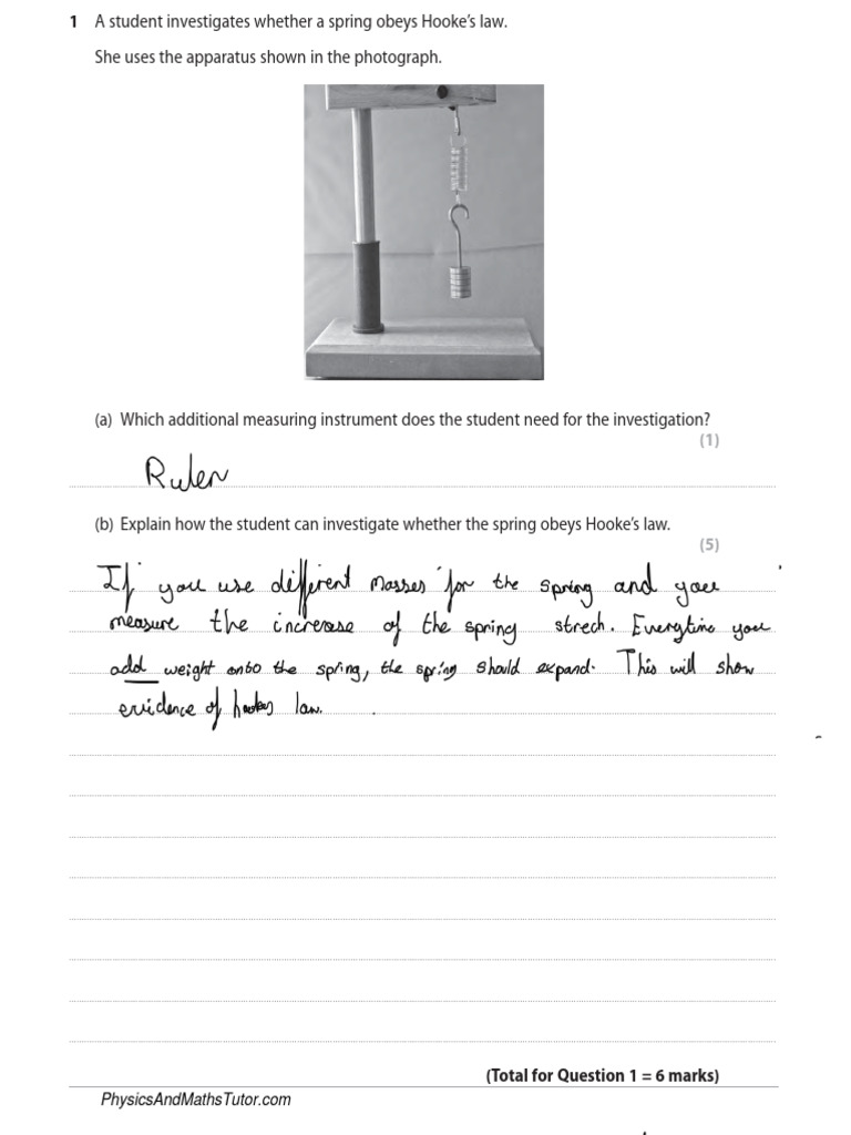Investigating Hooke's Law and Energy | PDF | Force | Kinetic Energy