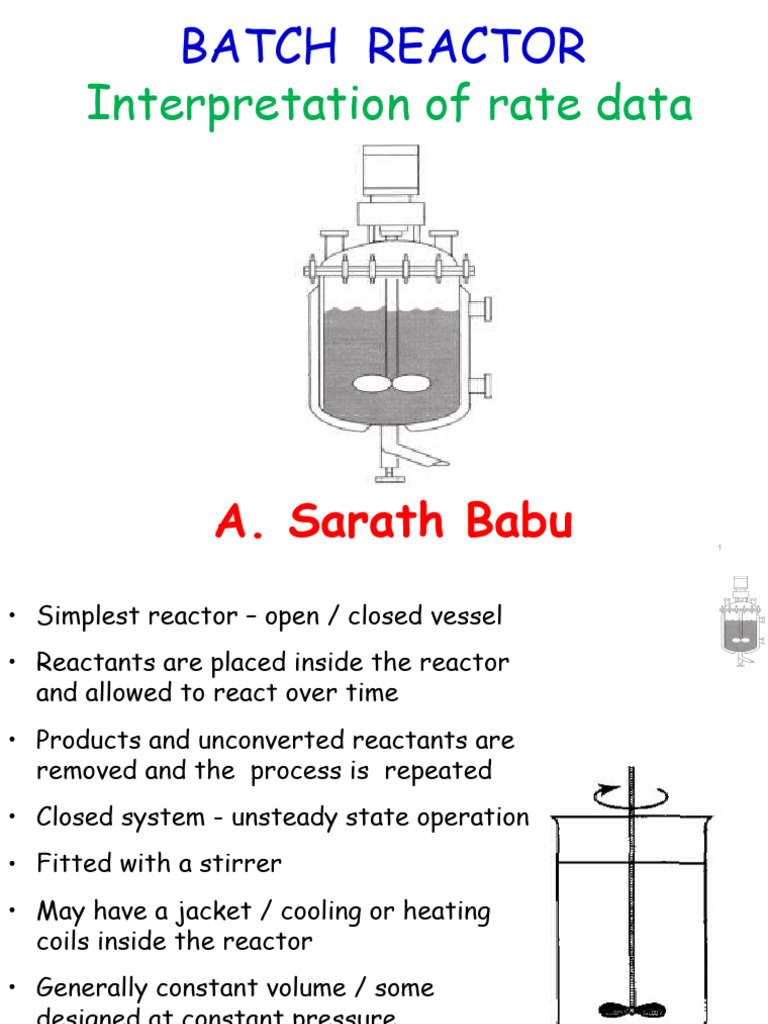 3.batch Reactor | PDF | Chemical Reactor | Chemical Engineering