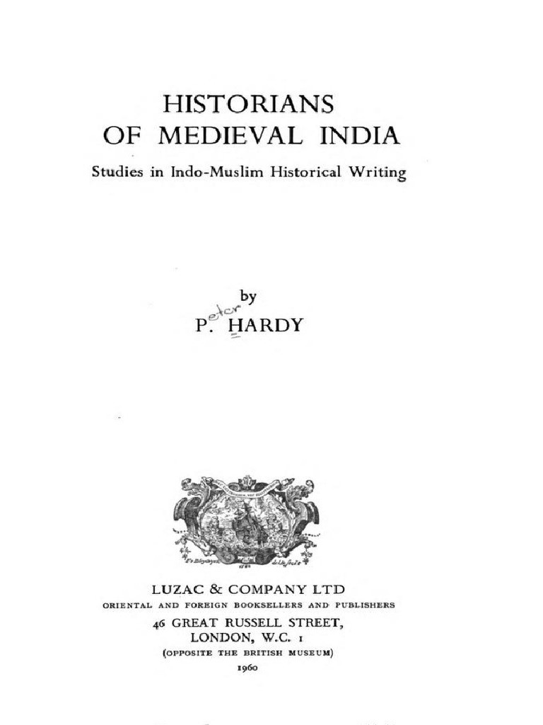 Peter Hardy - Historians of Medieval India | PDF