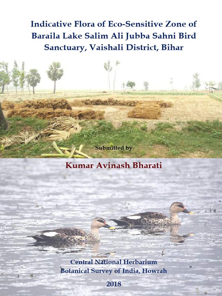Indicative Flora of ESZ of Baraila Lake BS - Vashali - Compressed | PDF | Wetland | Botany