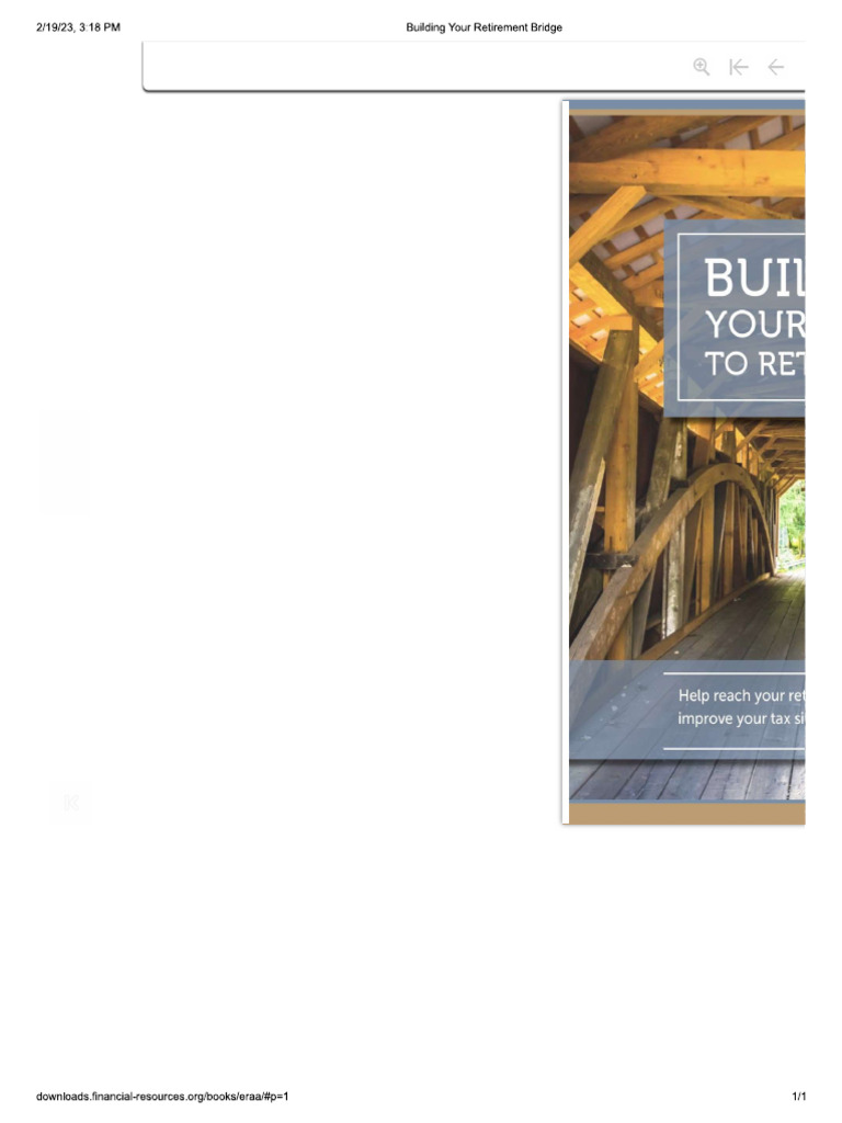 Build Your Bridge To Retirement | PDF