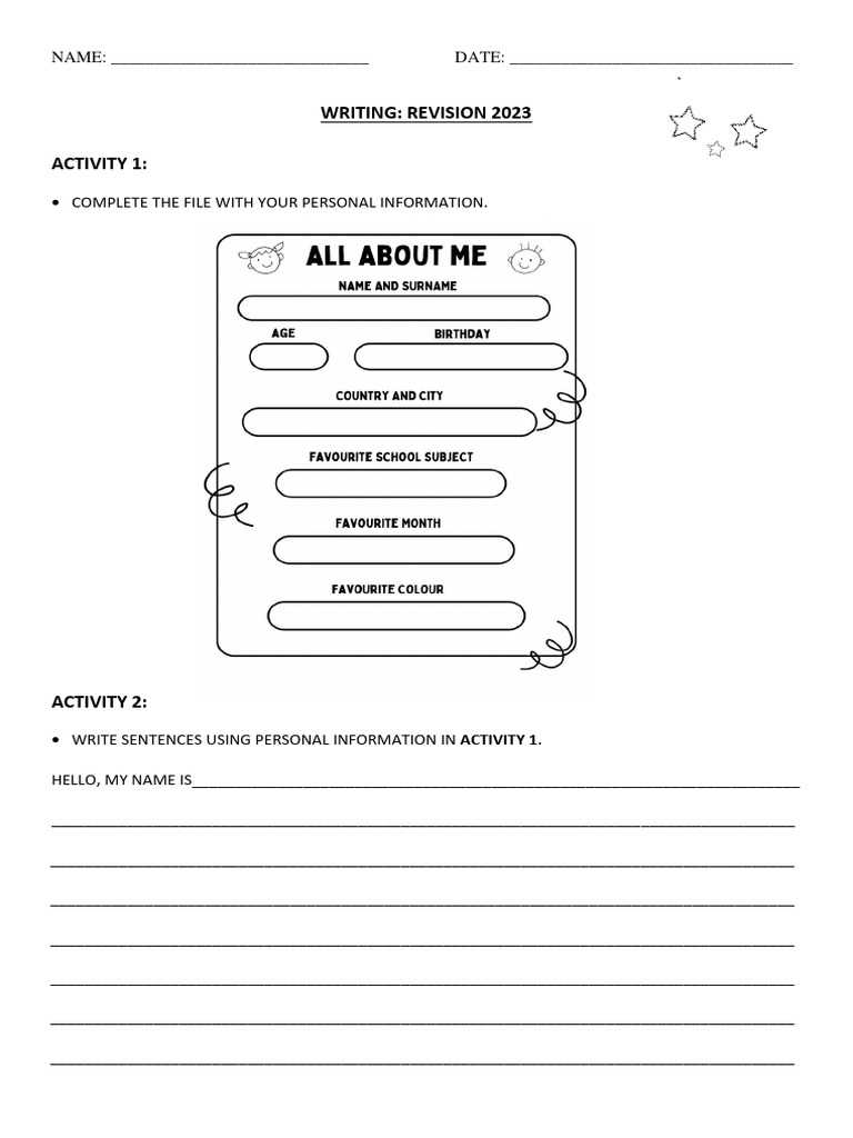 Revision 2023 Writing | PDF | Linguistics | Syntax