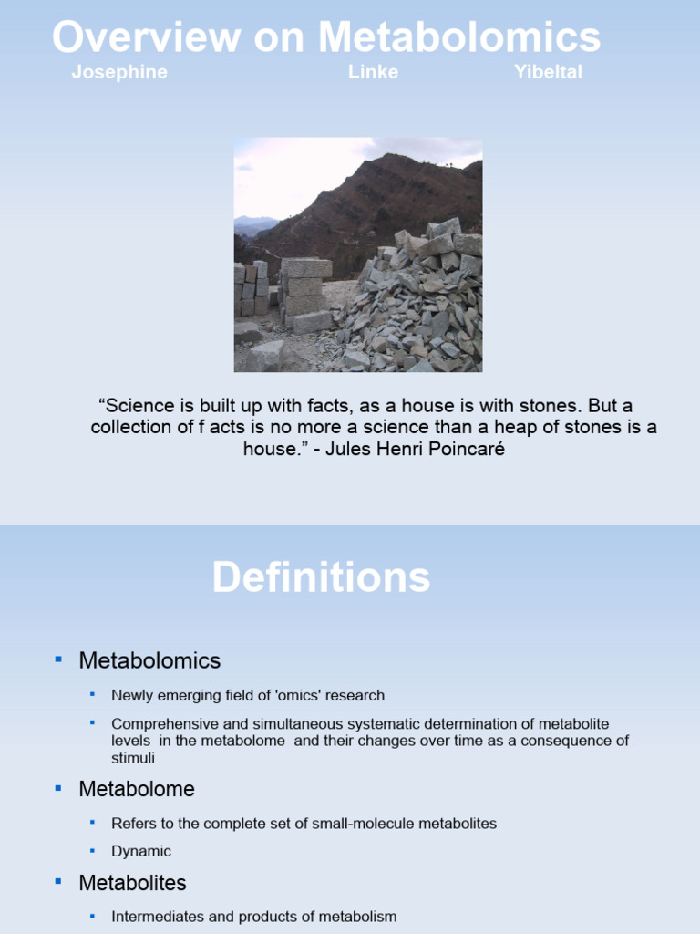 Metabolomics | PDF | Metabolomics | Principal Component Analysis