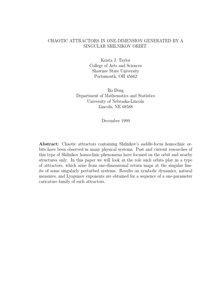 Sattractor | PDF | Chaos Theory | Attractor