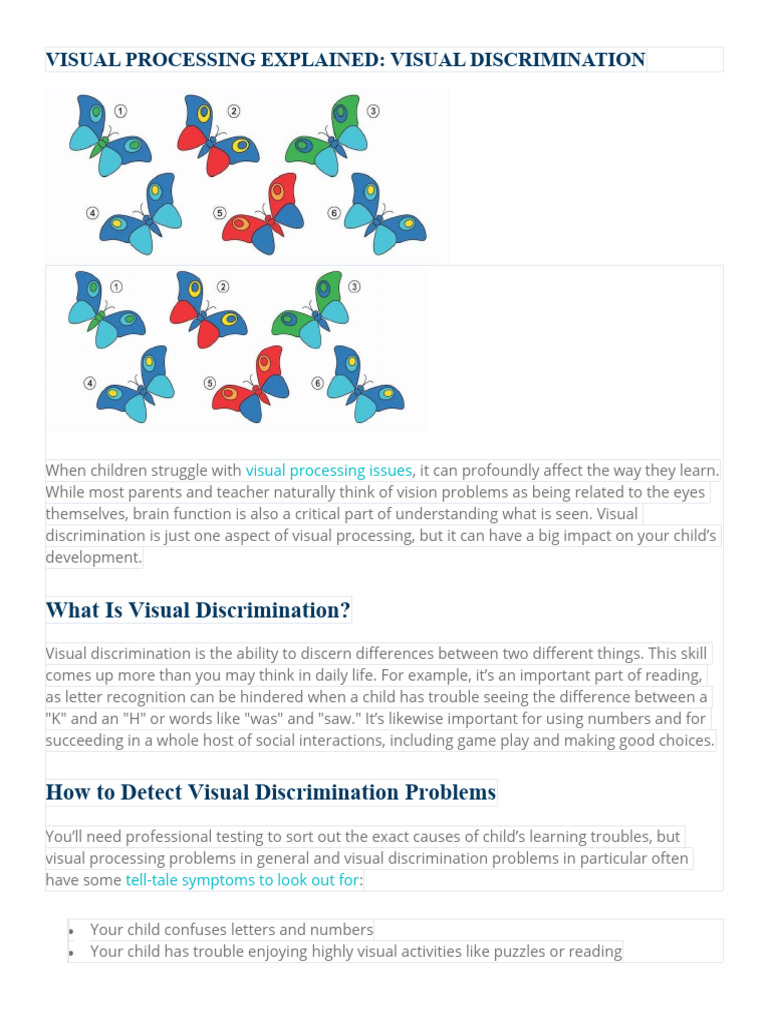 Visual Processing Explained | Download Free PDF | Perception | Visual ...
