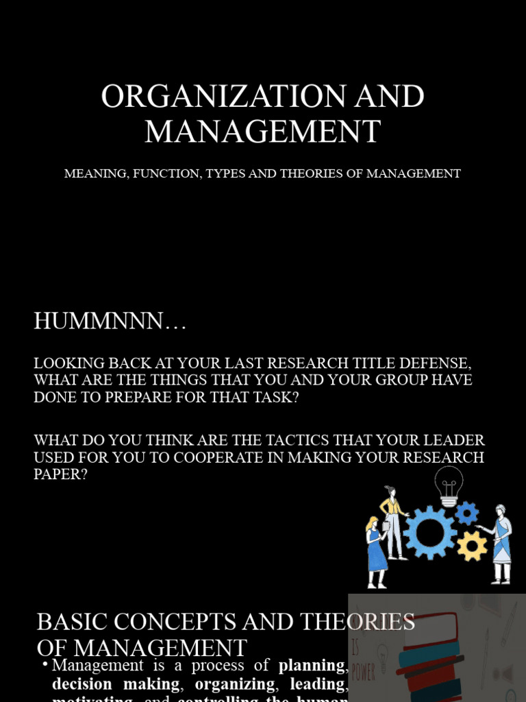 Organization and Management | PDF | Human Resources | Goal