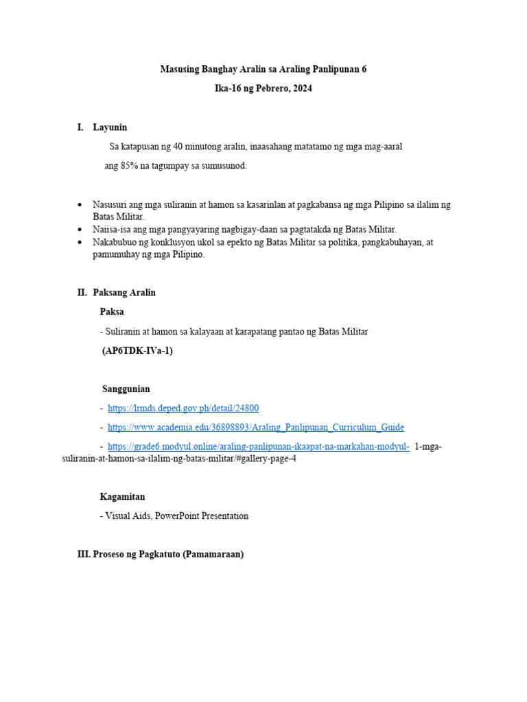 Lesson Plan Ap | PDF