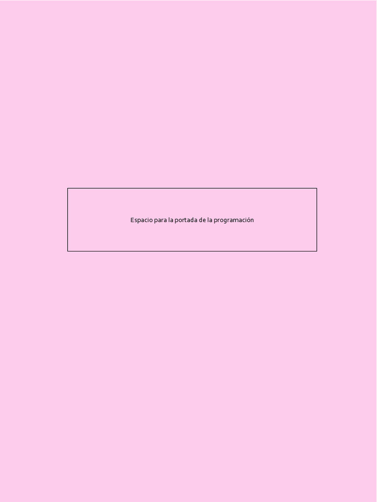 Plantilla Programacion Libre | PDF | Written Communication | Publishing