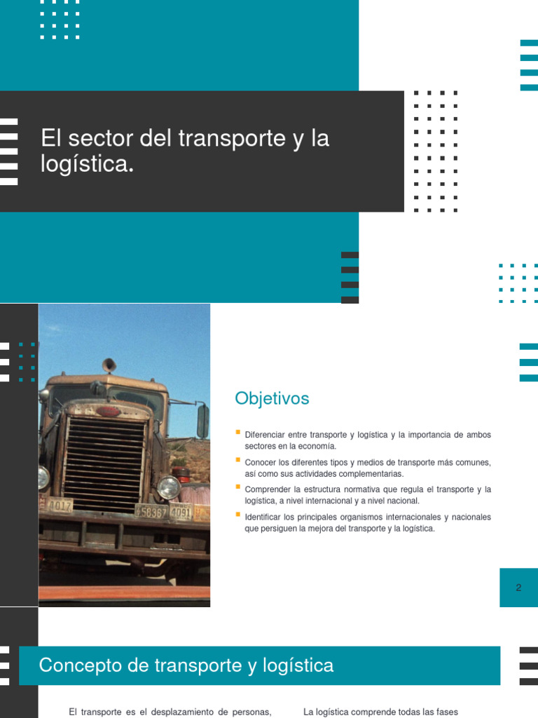 Tema 1. El Sector Del Transporte y La Logística | PDF | Transporte | Logística