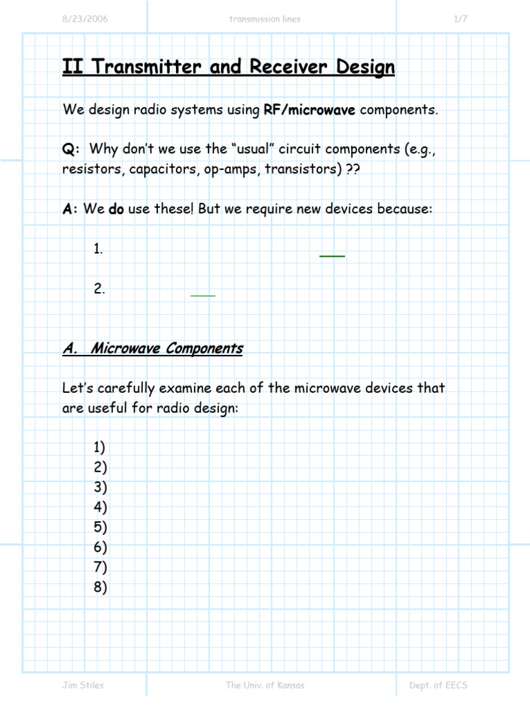 Transmission Lines Package | PDF | Transmission Line | Electrical Impedance