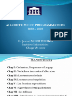 Cours Algorithme Pour Les Debutants | PDF | Structure de contrôle | Booléen