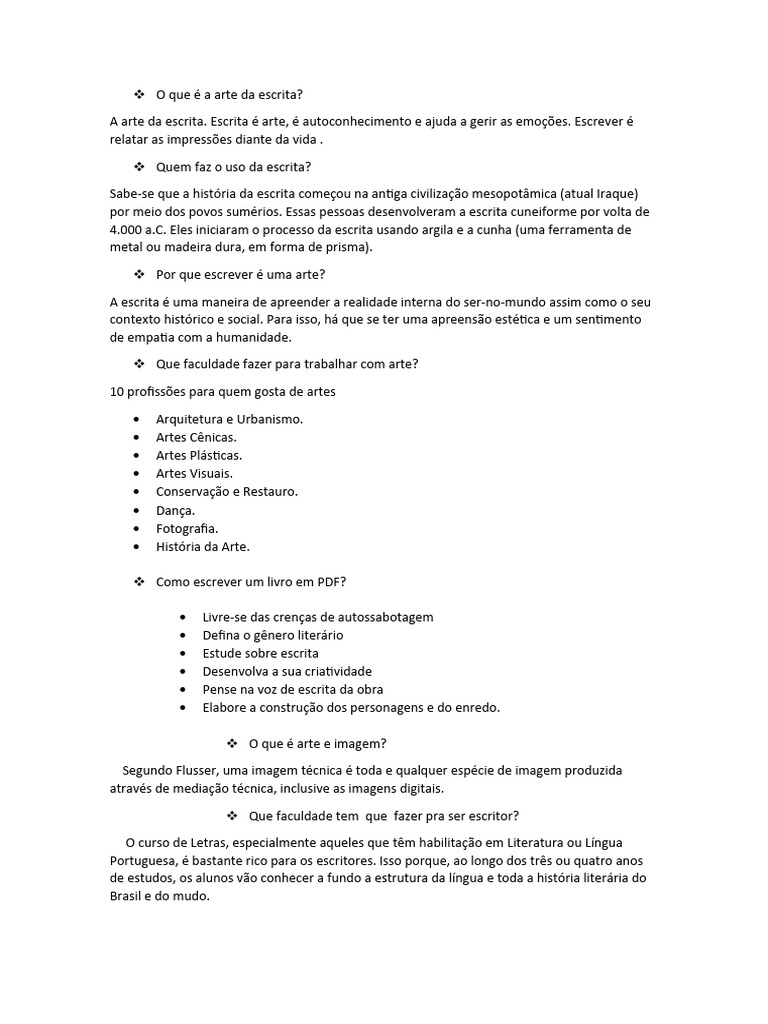 Trabalho de Eletivas | PDF | Escrita | Imagem