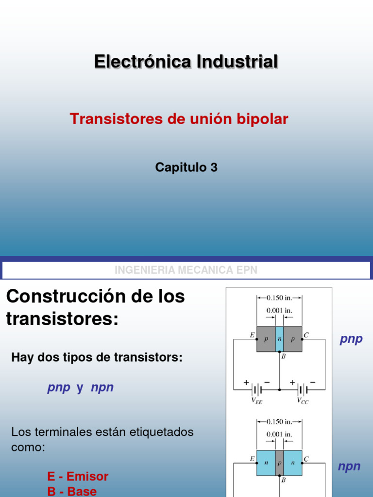 Capitulo 13 El transistor | PDF | Transistor | Semiconductores