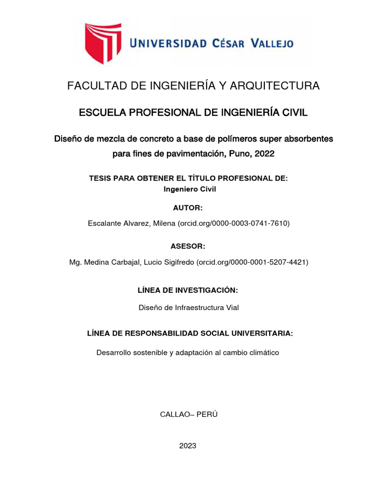 Concreto con Polímeros Super Absorbentes | PDF | Hormigón | Cemento