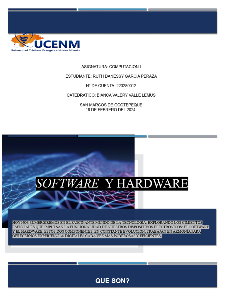 Software y Hardware | PDF | Hardware de la computadora | Software