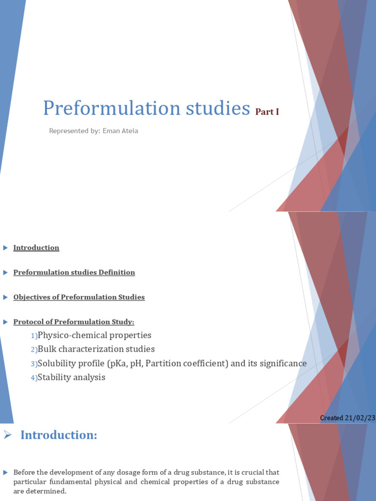 Preformulation Studies Part I 1693304329 | PDF | Adsorption | Taste