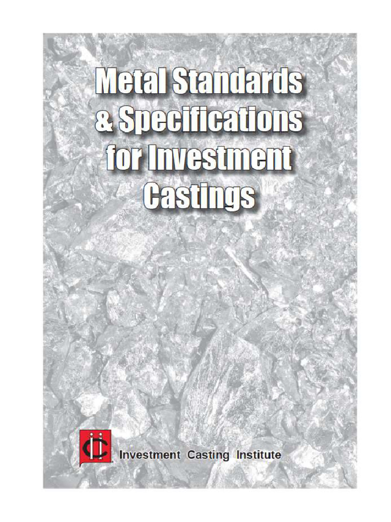 ICI Alloy Standards For Investment Castings | PDF
