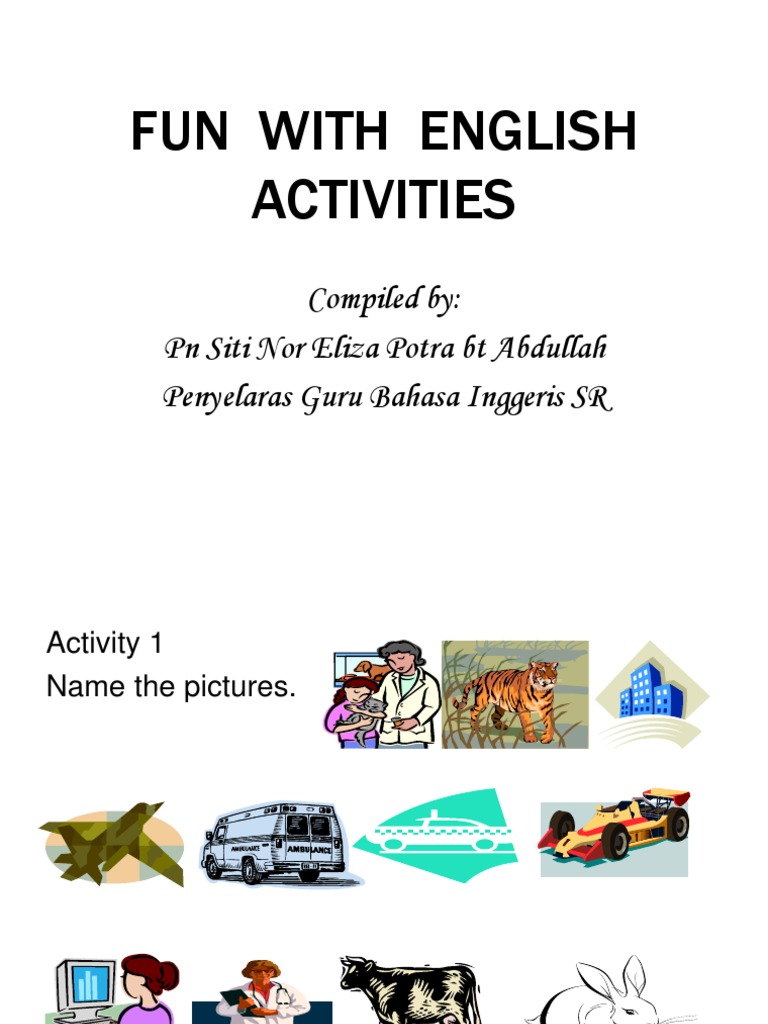 Fun With English Activities | PDF | Cats | Beverages