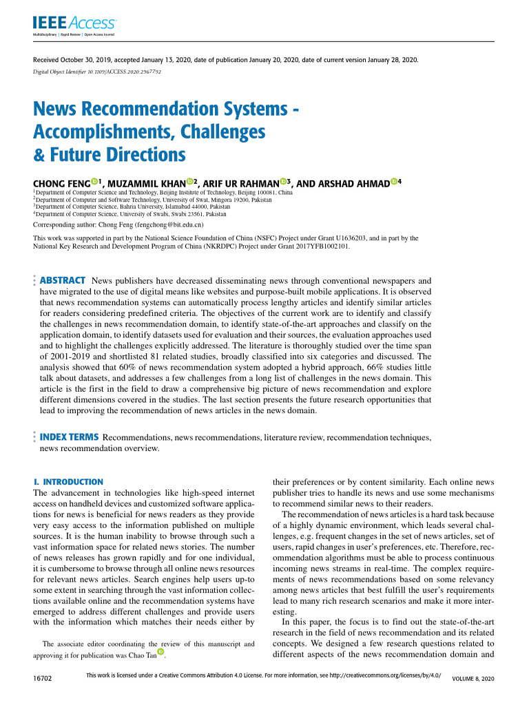 News Recommendation Systems - Accomplishments Challenges Amp Future ...