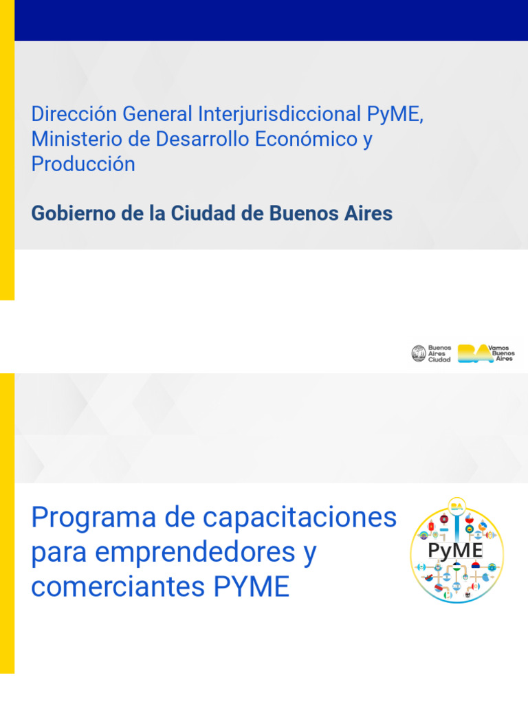 Curso Pyme. Gcba. Tema2. 2023 | PDF | Pequeñas y medianas empresas ...