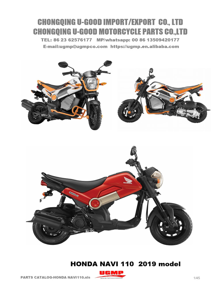 Parts Catalog-Honda Navi110 | PDF | Screw | Equipment