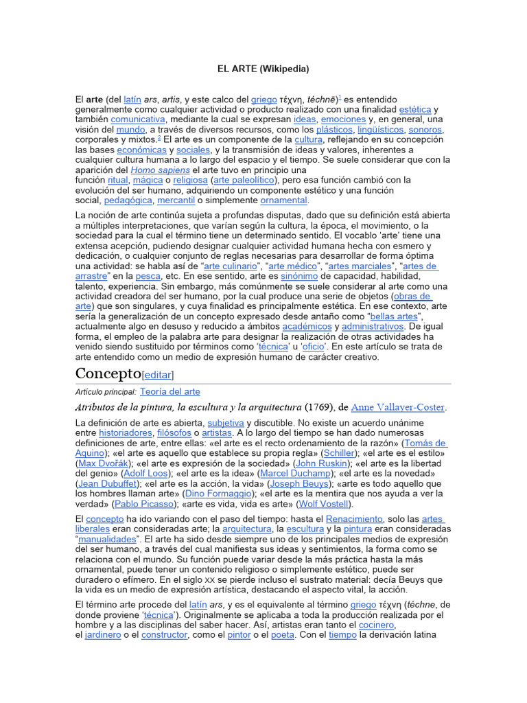 Filosofia y Arte | PDF | Las artes
