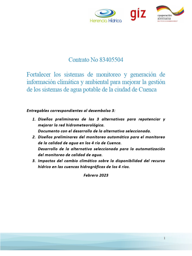 Entregable 6. Estructura - WA 7 Diciembre | PDF | Agua | 3 G