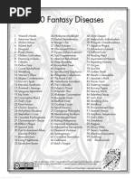 Random Effect d100 Table | PDF | Alcoholic Drinks | Beverages