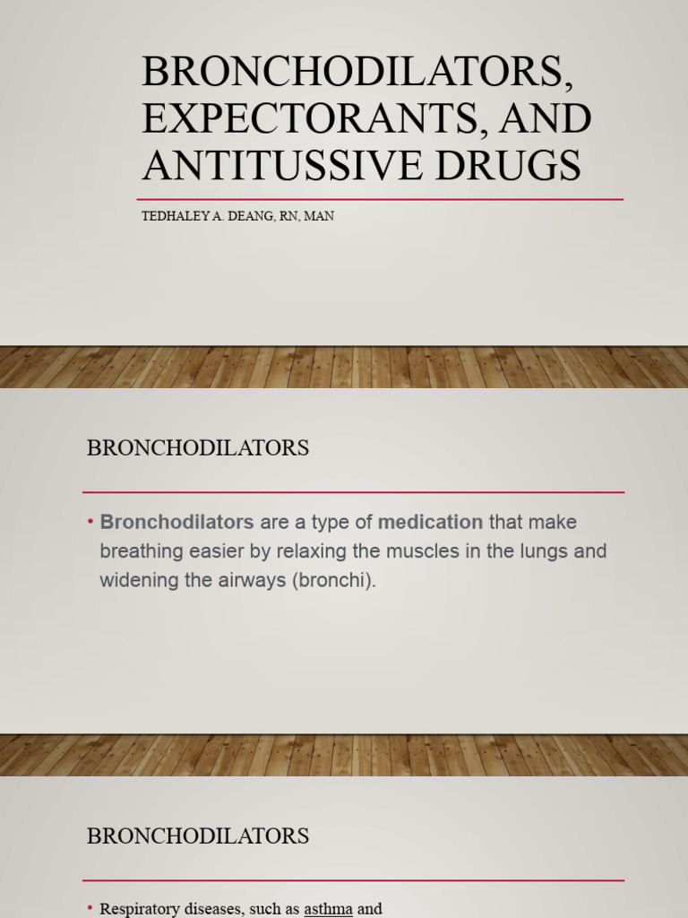 Bronchodilators | Download Free PDF | Respiratory Tract | Medicine