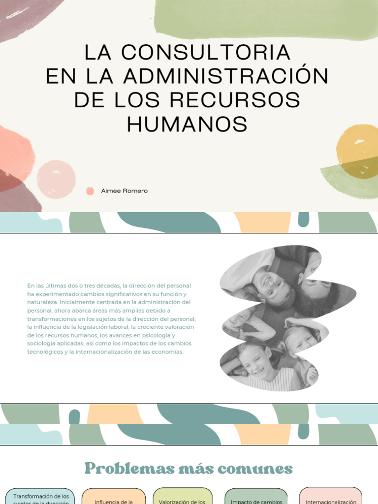 Consultoria en Administración de Los Recursos Humanos | PDF | Gestión de recursos humanos | Salario