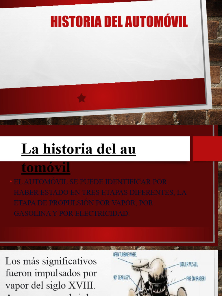 Presentación La Historia Del Automóvil | PDF