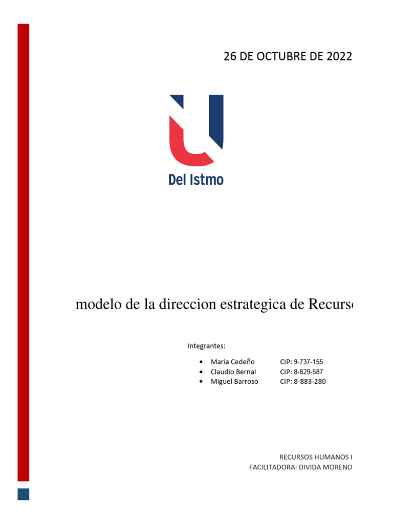 Ensayo - DIRECCION ESTRATEGICA DE LOS RECURSOS HUMANOS | PDF ... Ensayo - DIRECCION ESTRATEGICA DE LOS RECURSOS HUMANOS | PDF ...