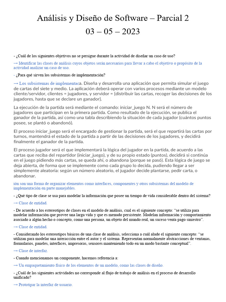 Parcial 2 v2 Fixed | PDF | Software | Caso de uso