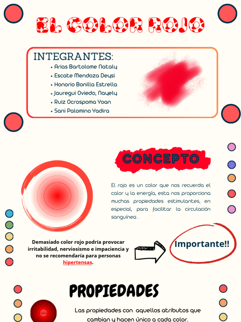 Propiedades y beneficios del color rojo | PDF | Color | Matiz