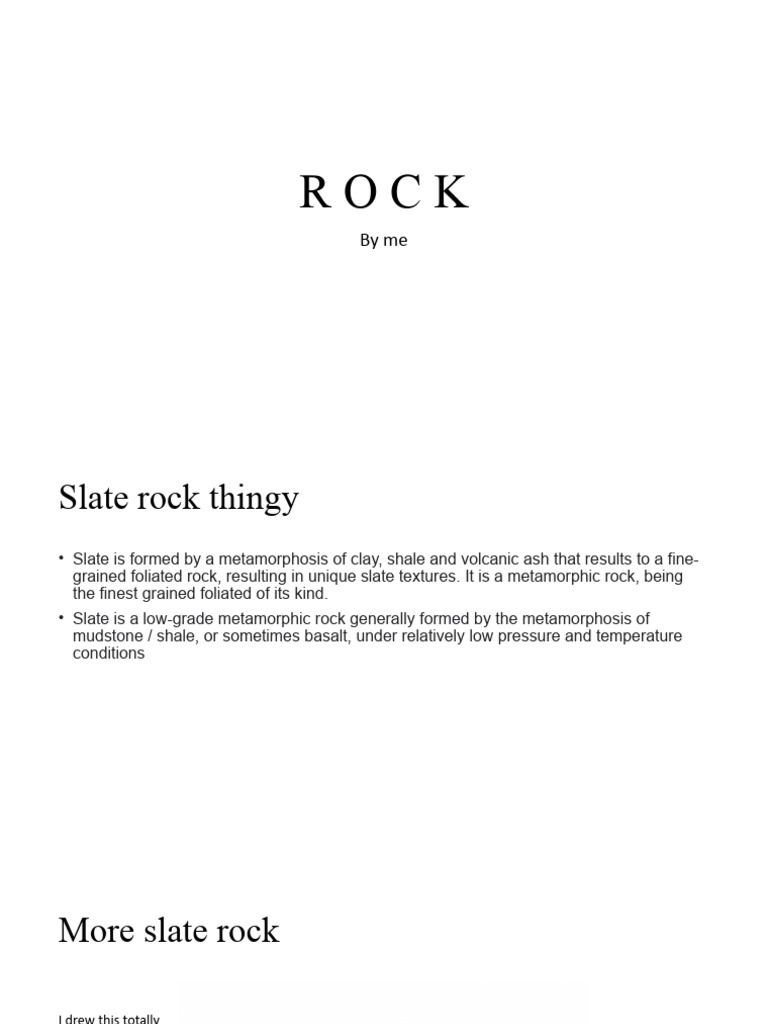 Slate Rock: Formation and Uses | PDF