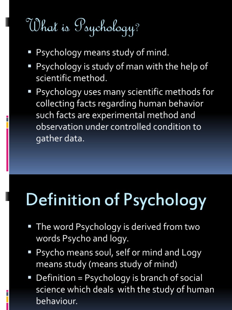 An Introduction to the Study of Psychology: Its Definition, Methods ...