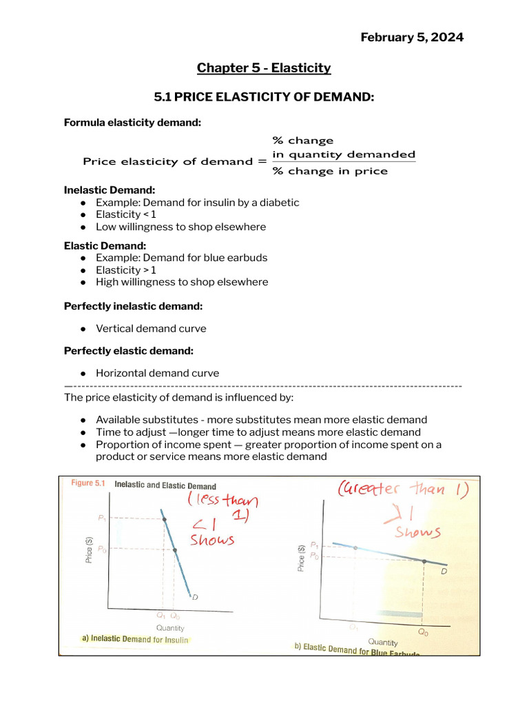 Chapter 5 - Elasticity | PDF | Demand | Elasticity (Economics)