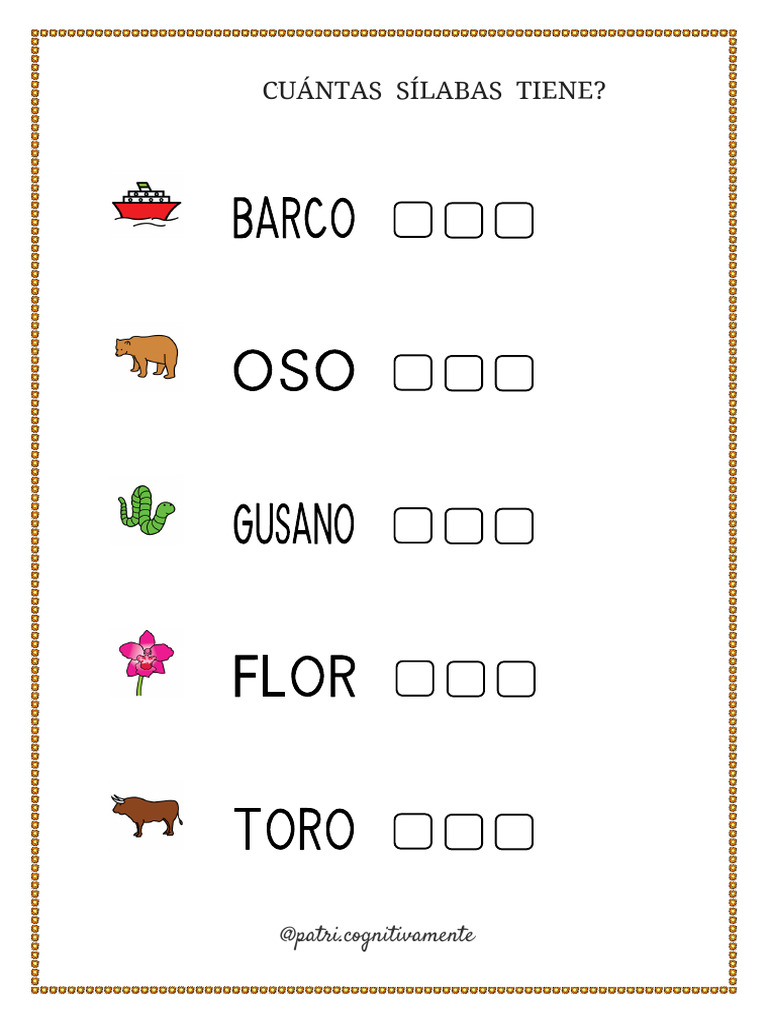 Cuantas Silabas Tiene | PDF