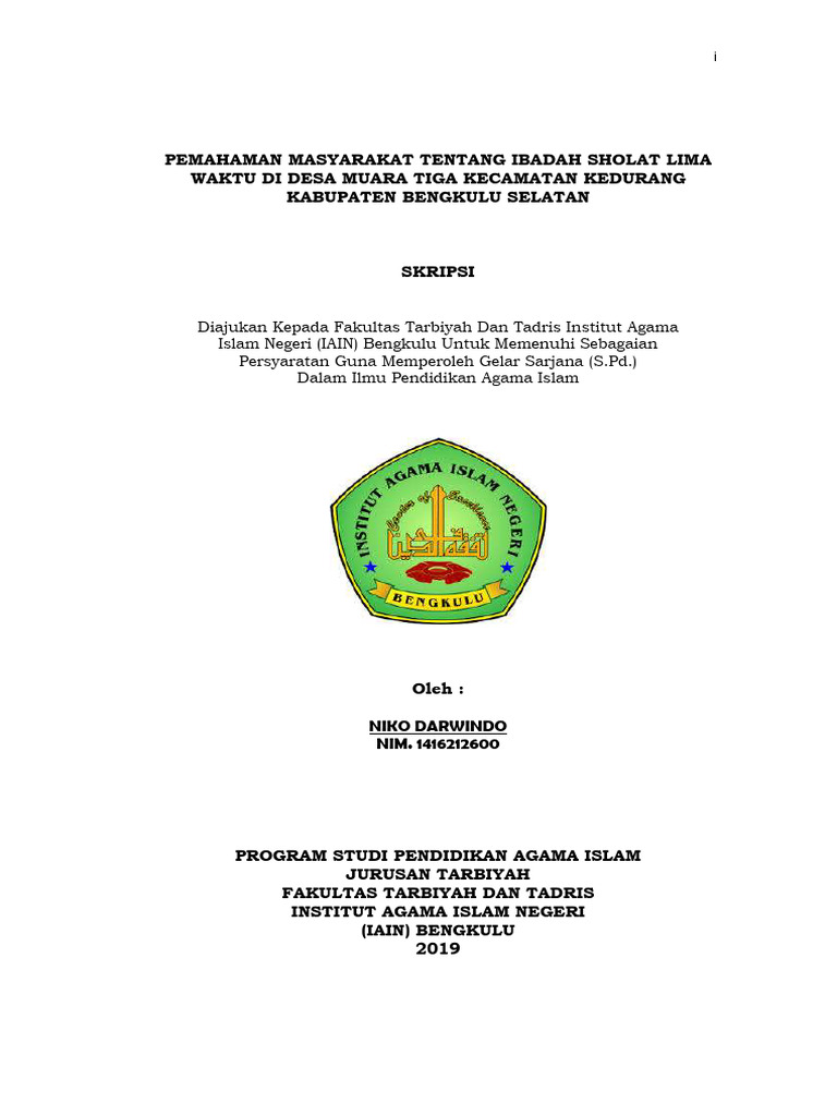 Skripsi Niko PDF Ok | PDF