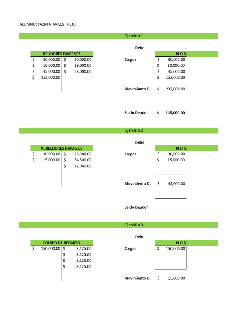 Ejercicio - Esquemas de Mayor | PDF